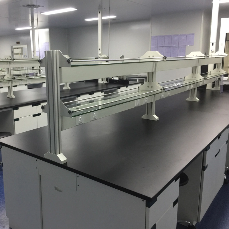 Physical Chemistry PP Metal Wooden Island Lab Bench for Hospital School ...